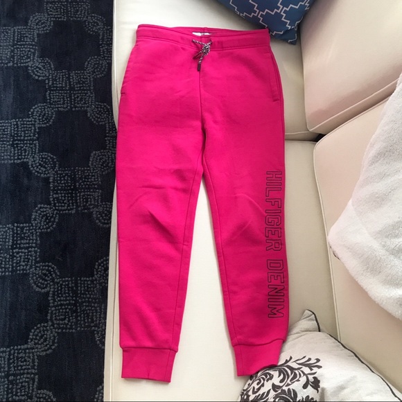 Tommy Hilfiger | Pants | Tommy Hilfiger Men Logo Raspberry Sorbet ...